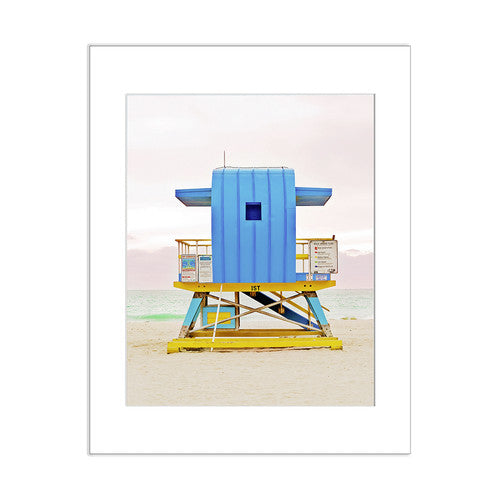 Blue Lifeguard Stand Miami Beach Art Print – Havenside Designs